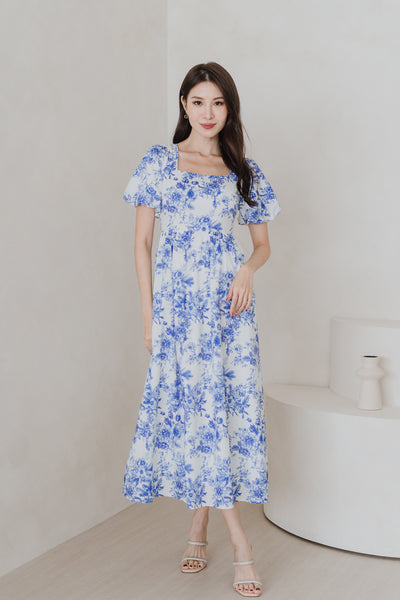 Diorlyn Porcelain Tie Back Maxi Dress - Blue [XS/S/M/L/XL/XXL ...