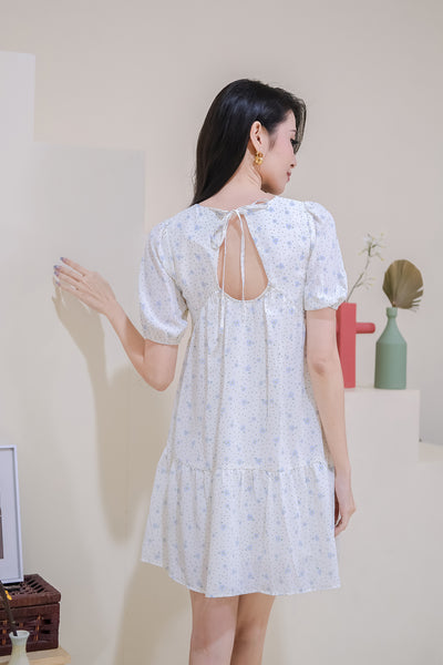 Daisy Back Loop Babydoll Dress - White [XS/S/M/L/XL] – Diamond Mojitto